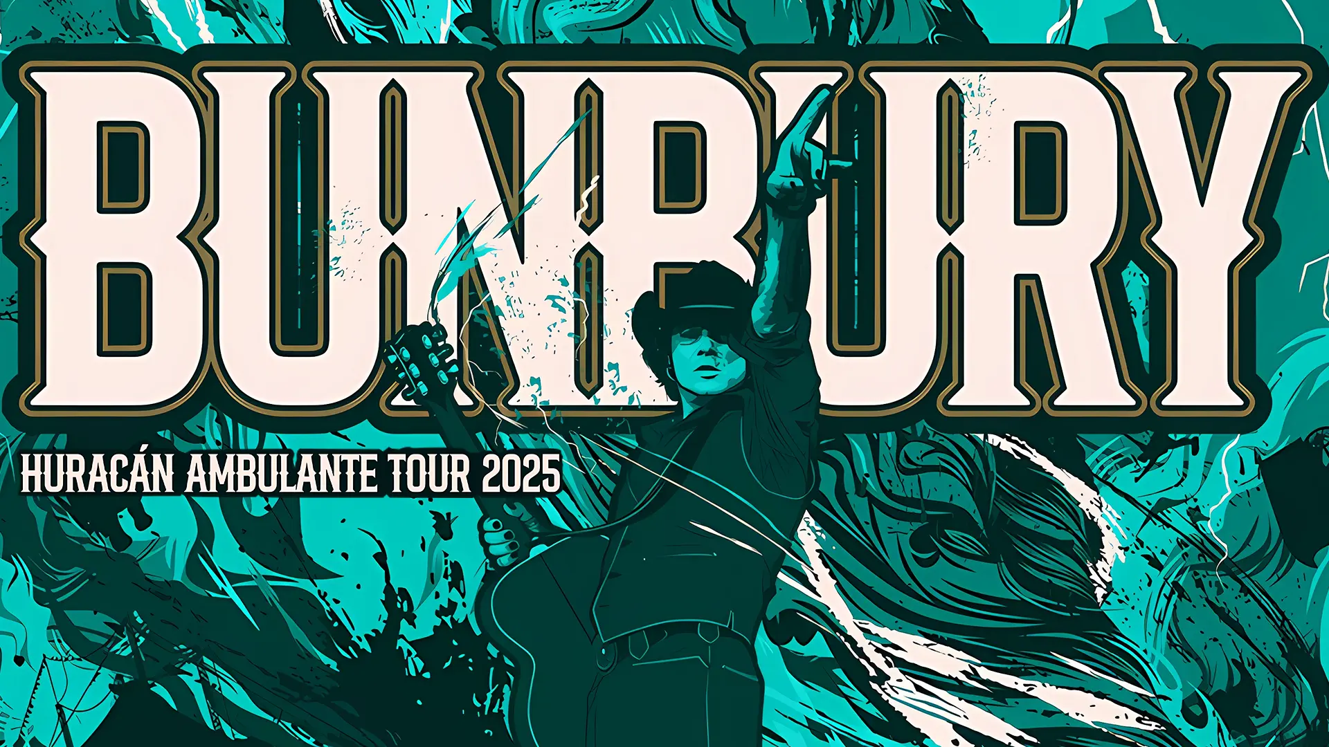 Enrique Bunbury Tour 2025 ‘Huracán Ambulante’ | Ok Media Marketing